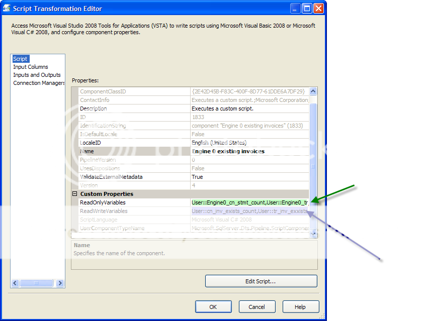 Ssis 2008 Script Component Variable Gotcha Sqlservercentral 5675